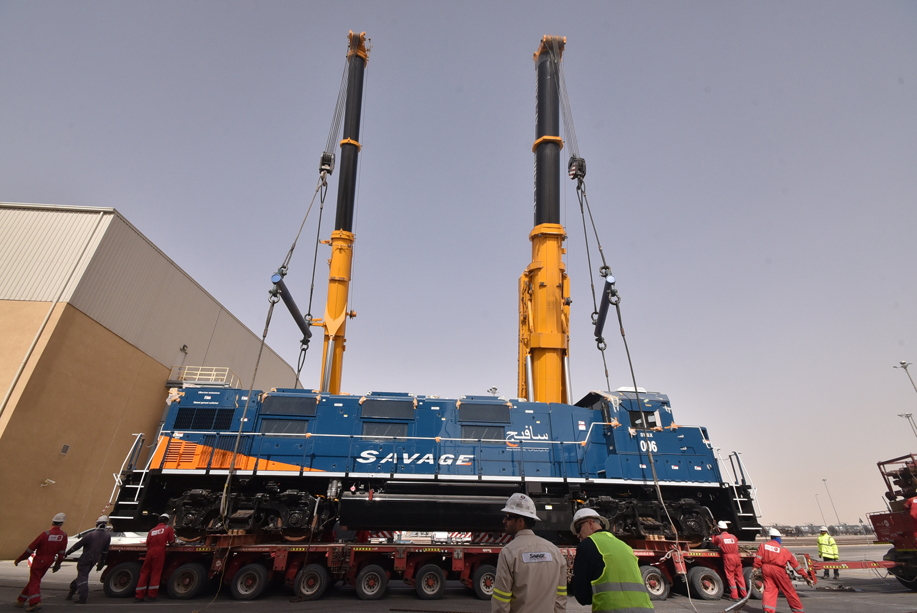 Savage Saudi Arabia Delivers Locomotives to Support Rail Operations